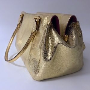 kate spade | Bags | Kate Spade Gold Metallic Large Satchel Bag | Poshmark